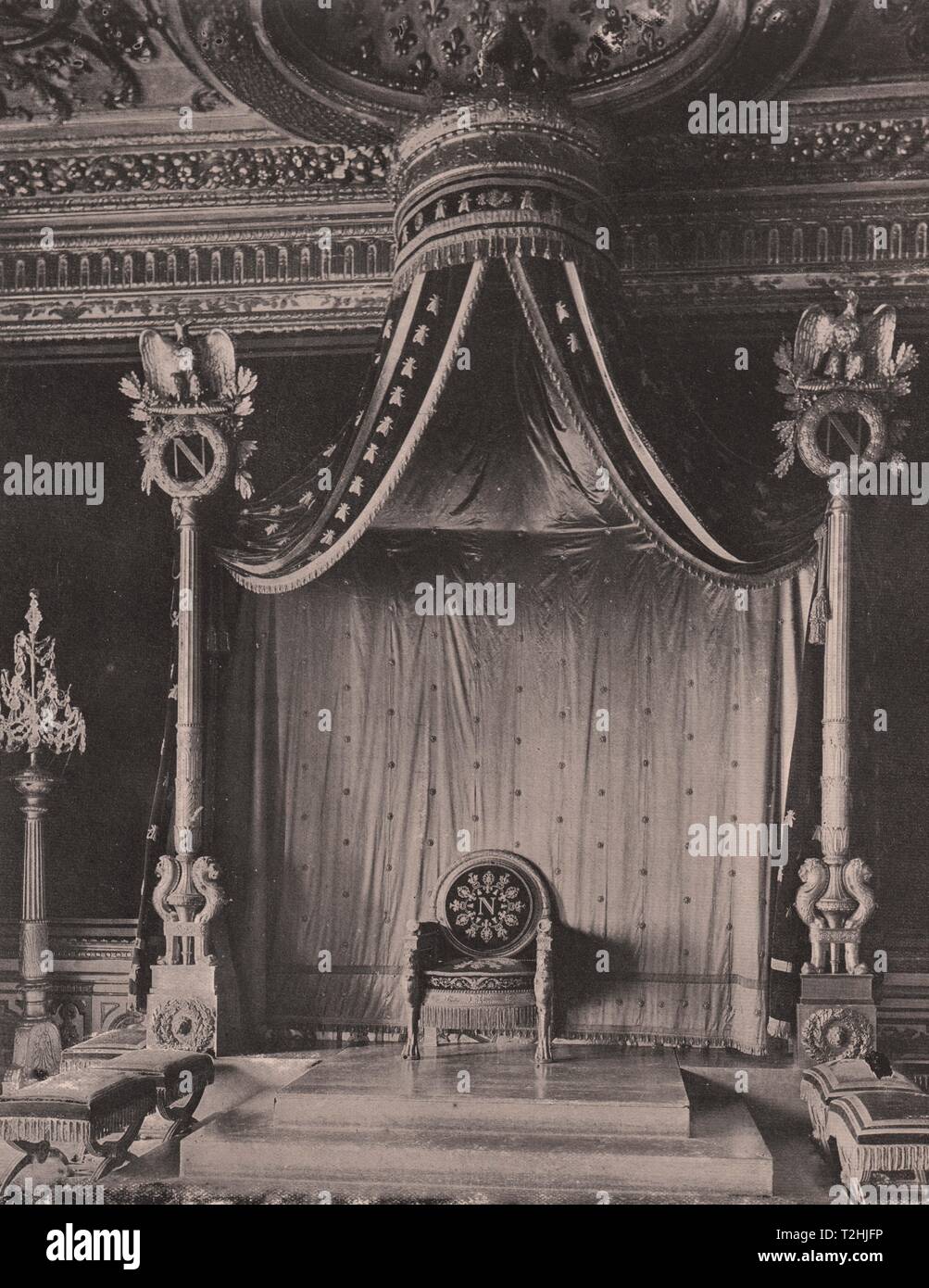 Napoleon's Throne, Palace of Fontainebleau, France Stock Photo - Alamy