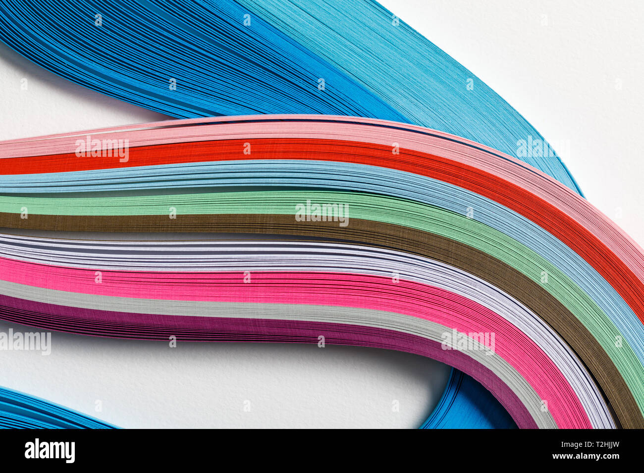 Wavy colorful rainbow lines hi-res stock photography and images - Alamy