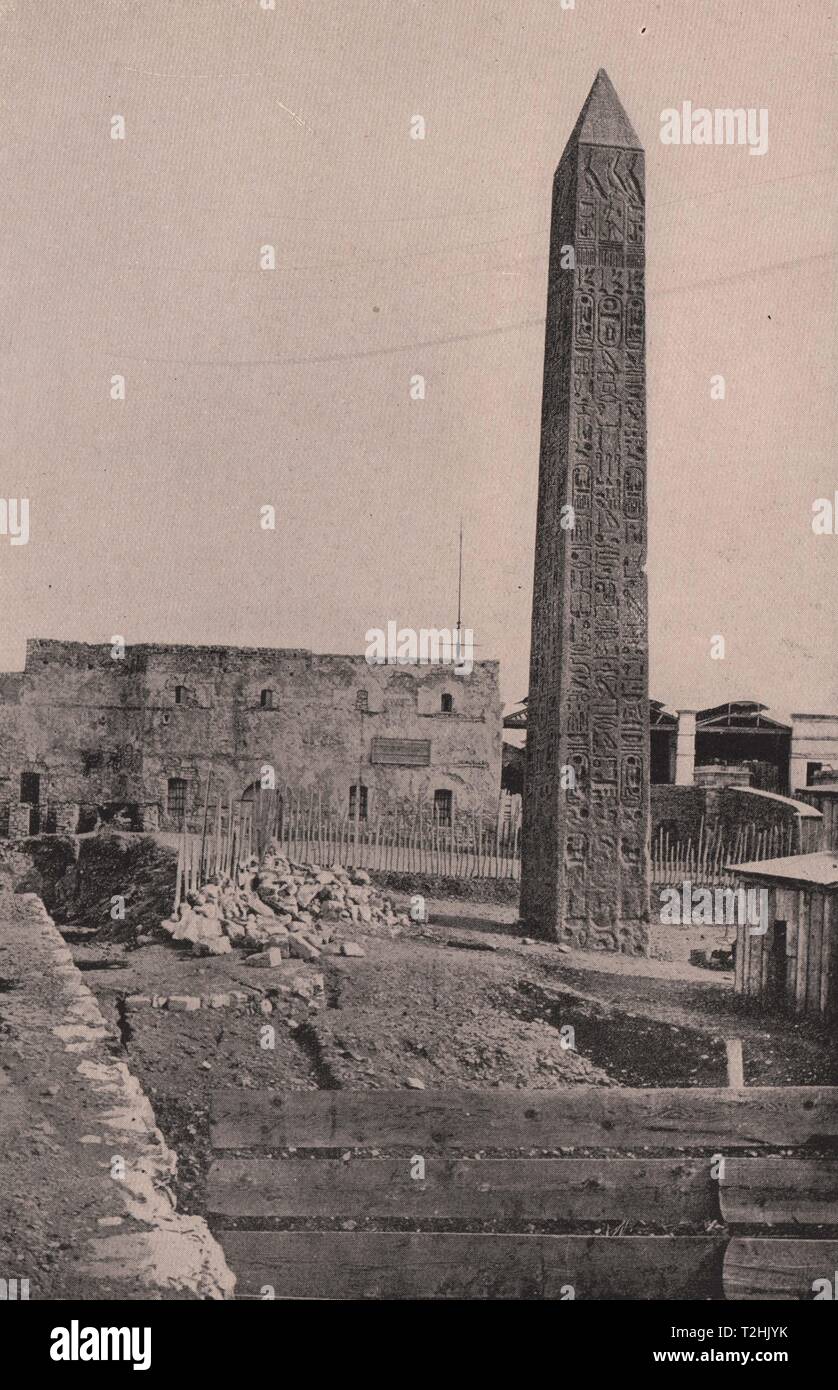 Cleopatra's Needle, Alexandria, Egypt Stock Photo - Alamy