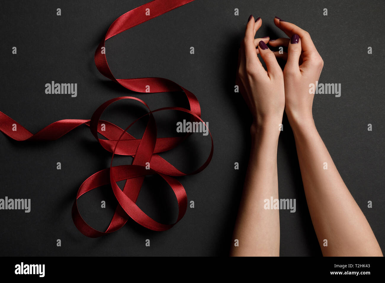 Satin hands hi-res stock photography and images - Alamy