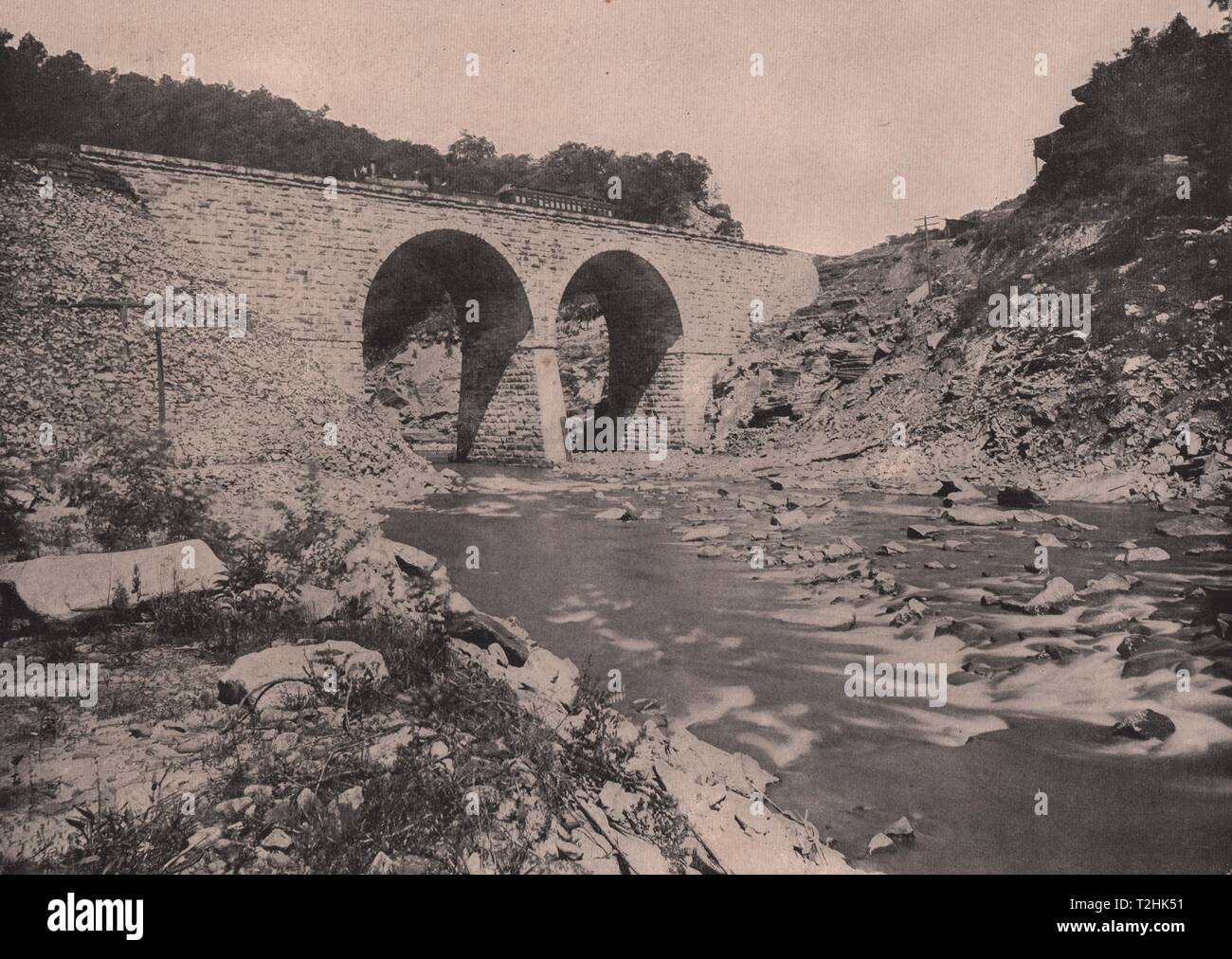 The Conemaugh Viaduct, Pennsylvania Railroad Stock Photo - Alamy