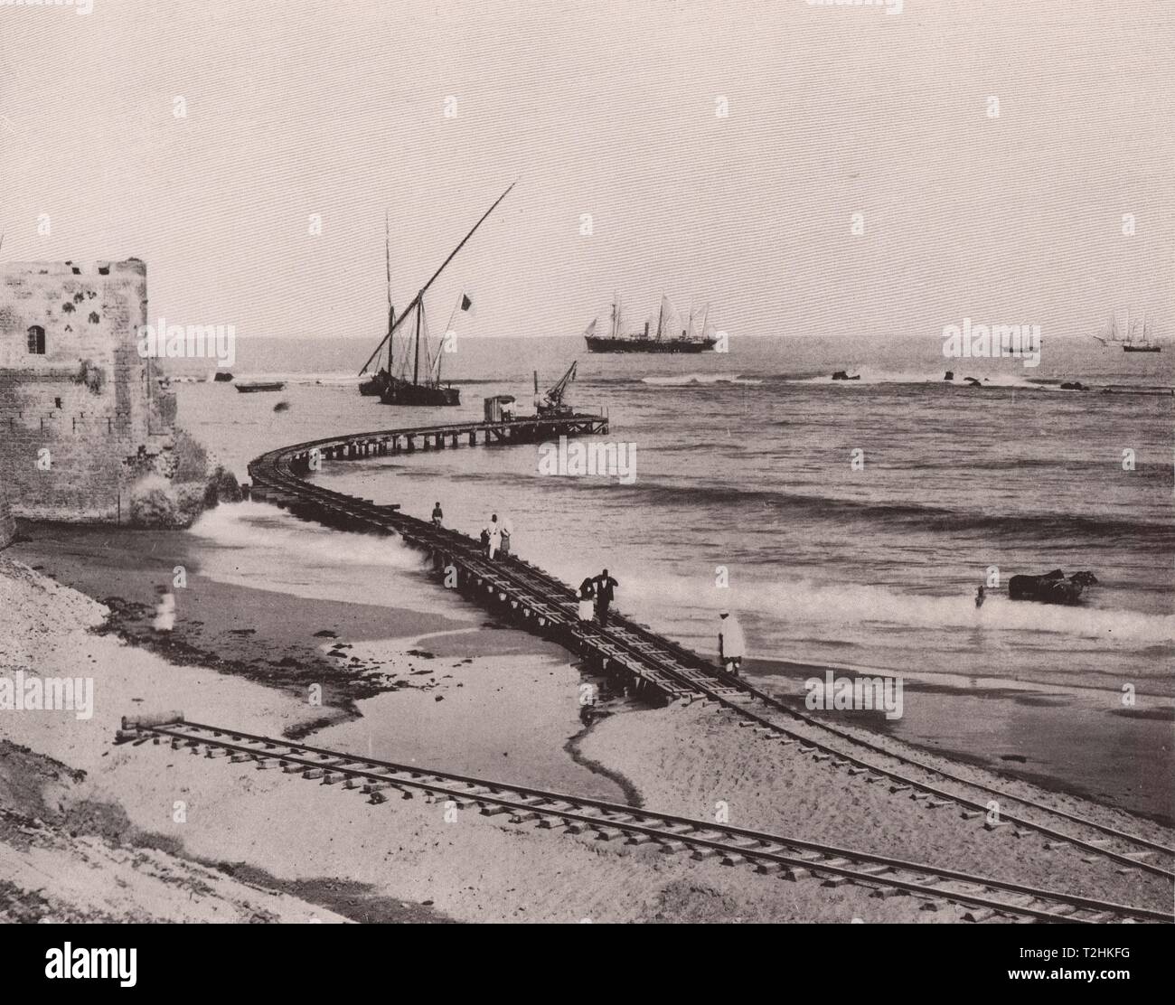 Jaffa - The Roadstead Stock Photo - Alamy