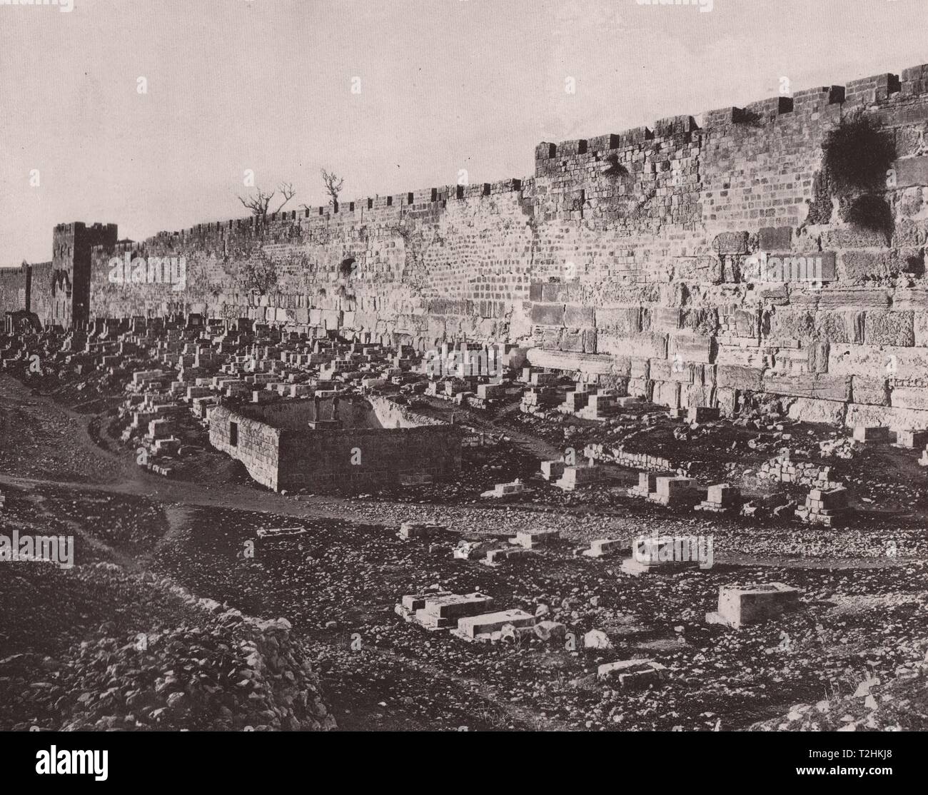 Jerusalem - Walls : Eastern-Side Stock Photo - Alamy