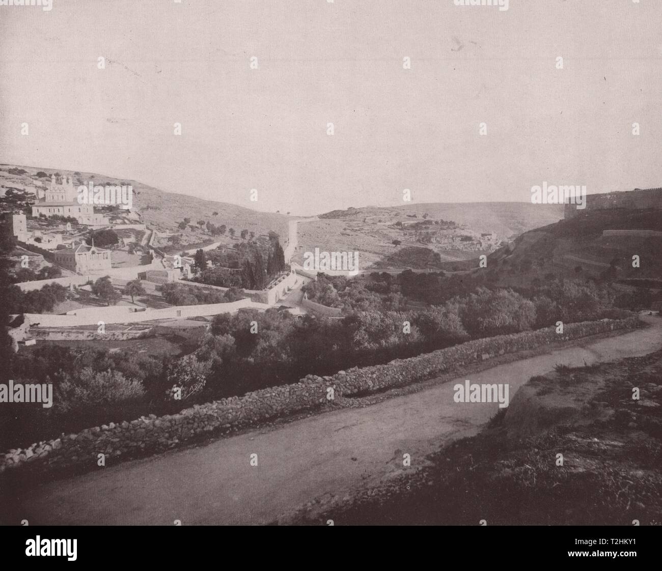 Jerusalem - The Valley of Cedron in Gehtsemane Stock Photo - Alamy