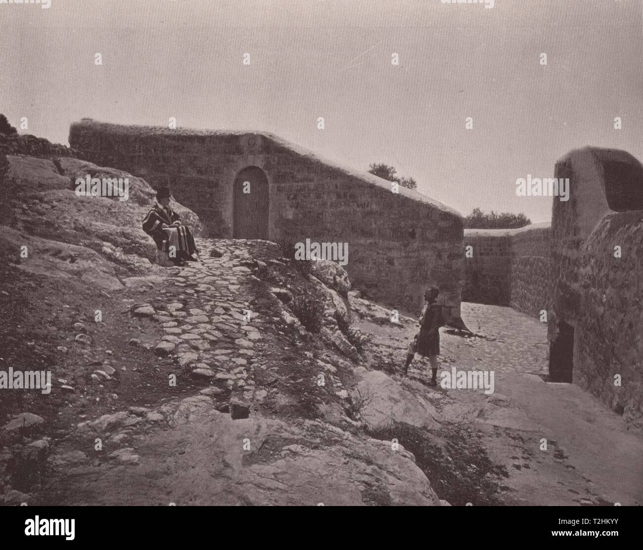 Jerusalem - Gethsemane : Rock where the apostles fell asleep and place ...