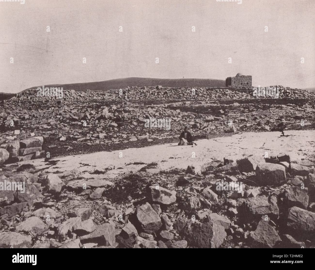 Naplouse and Mount Garizim - The sacred rock Stock Photo - Alamy