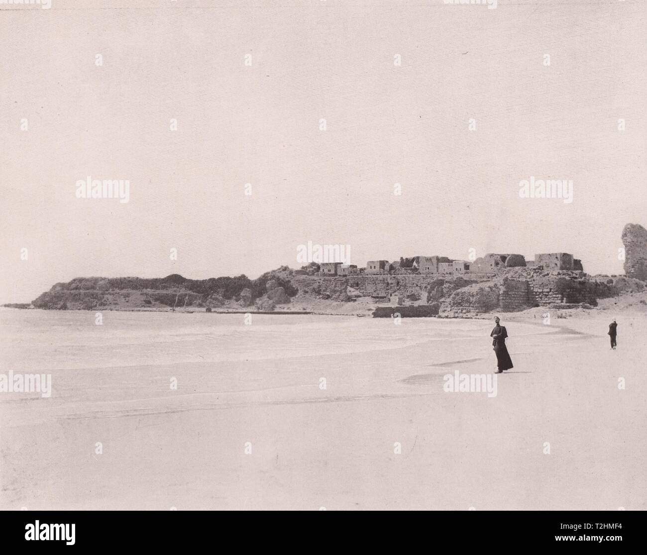 Athlit and its Castle Stock Photo - Alamy