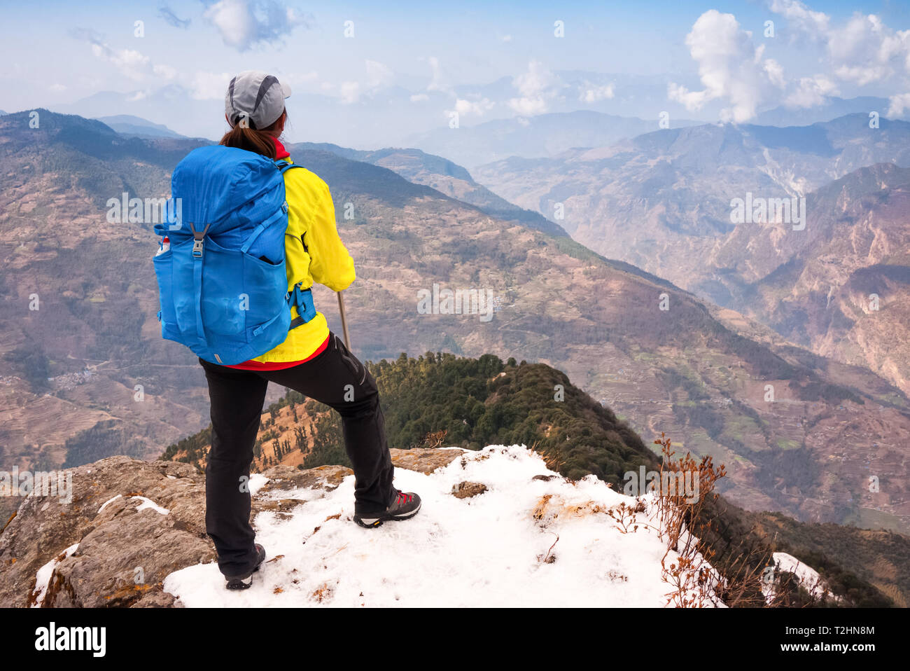 Adventure woman hiker hi-res stock photography and images - Alamy