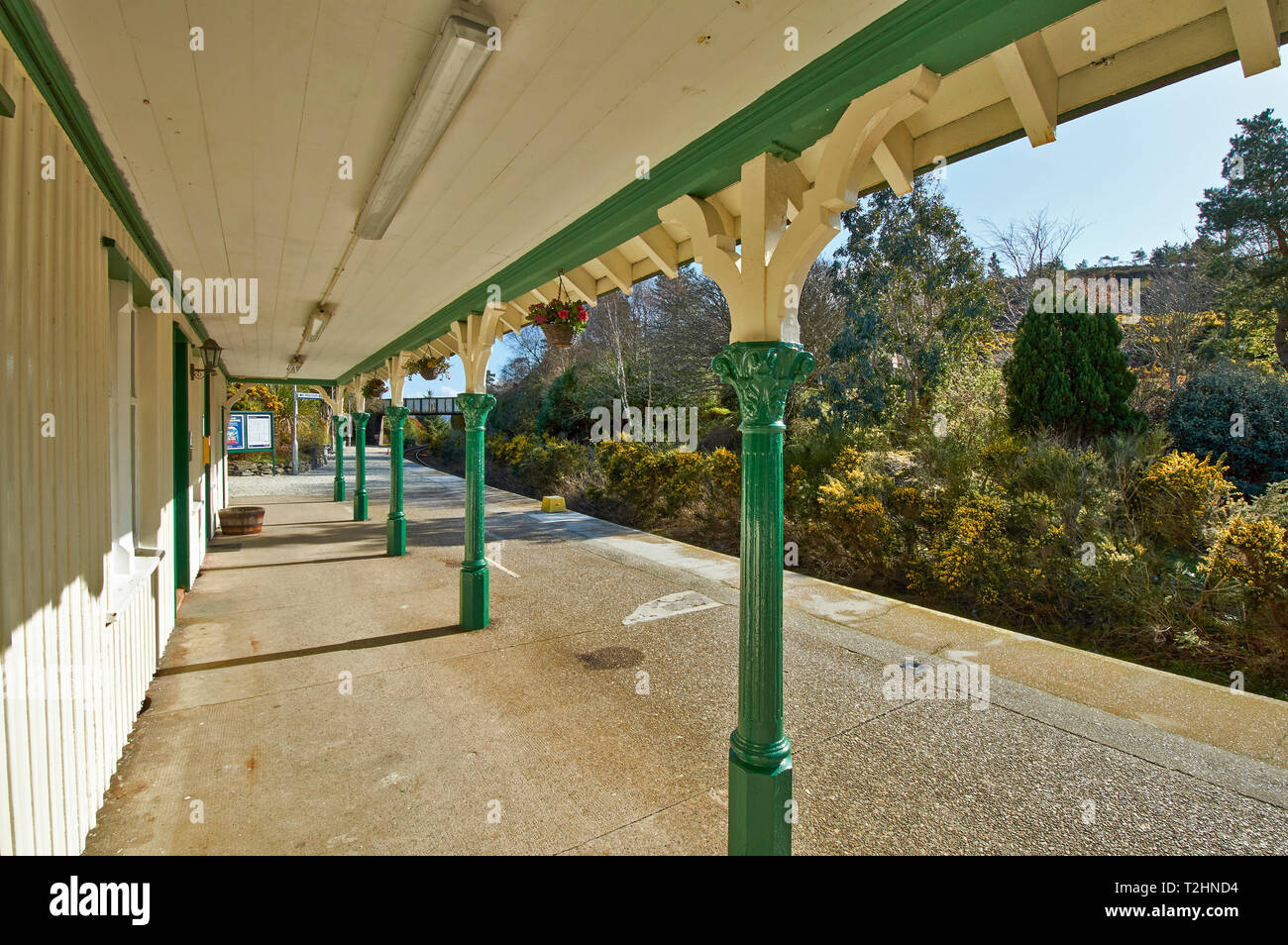 PLOCKTON LOCH CARRON WESTER ROSS SCOTLAND THE RAILWAY STATION HOUSE ...