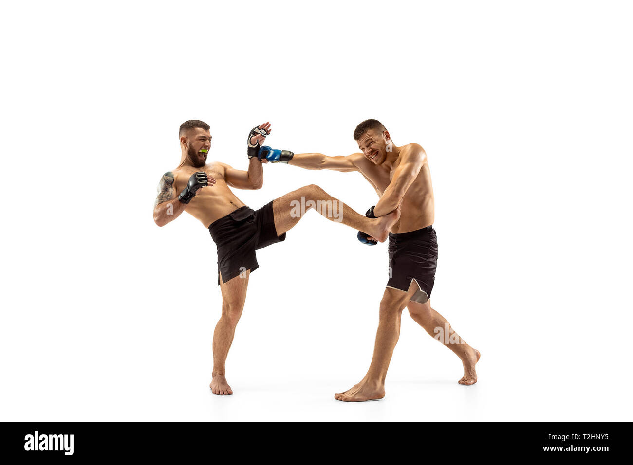 Human cage fighting Cut Out Stock Images & Pictures - Alamy