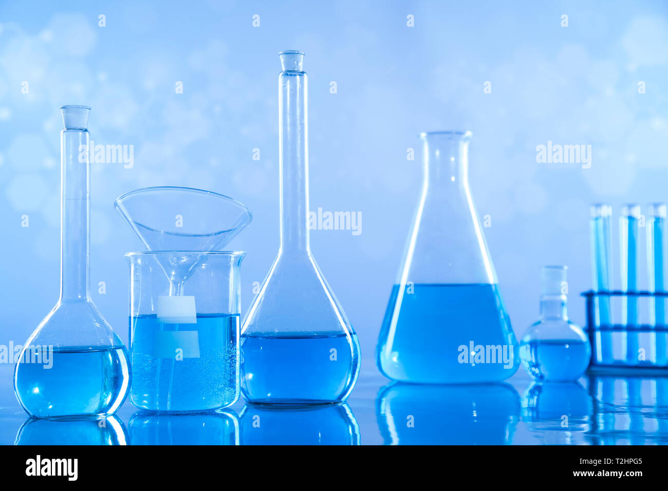 Assorted laboratory glassware equipment Stock Photo - Alamy