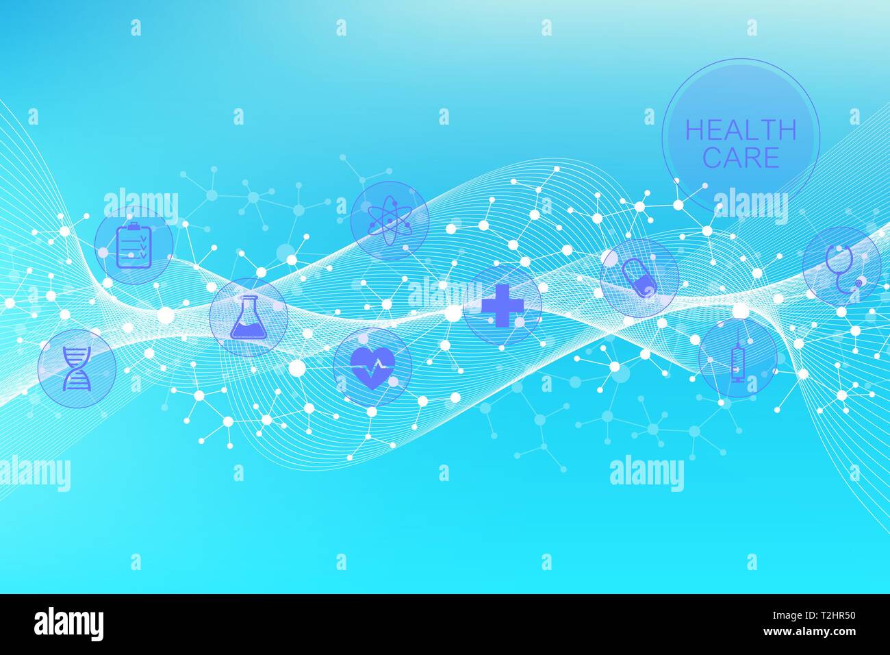 Abstract geometric medicine and science concept background. Healthcare ...