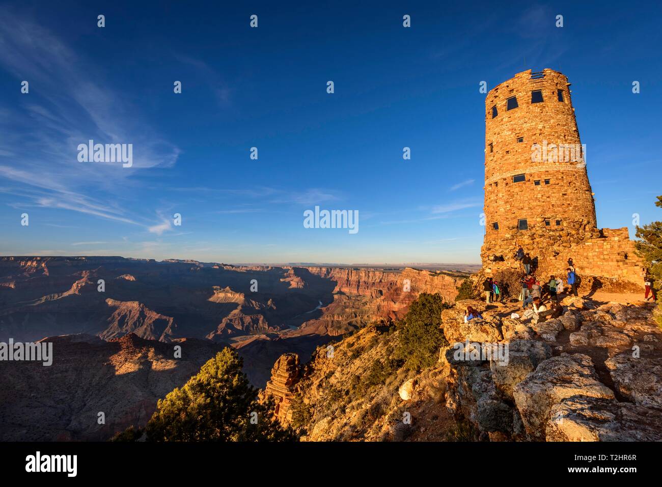 Desert View Watchtower with Grand Canyon, South Rim, Grand Canyon ...