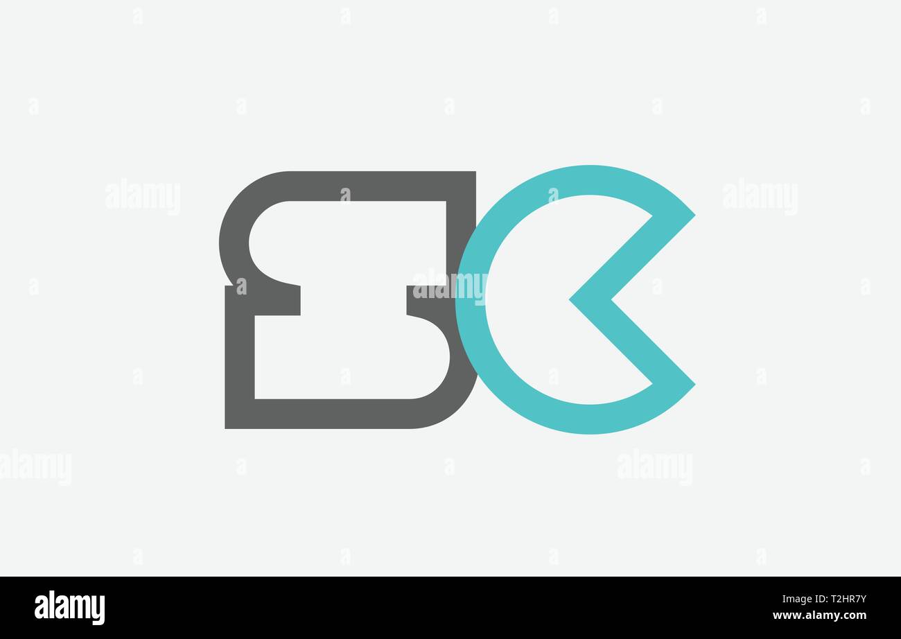 blue grey alphabet letter logo combination sc s c design suitable for a ...