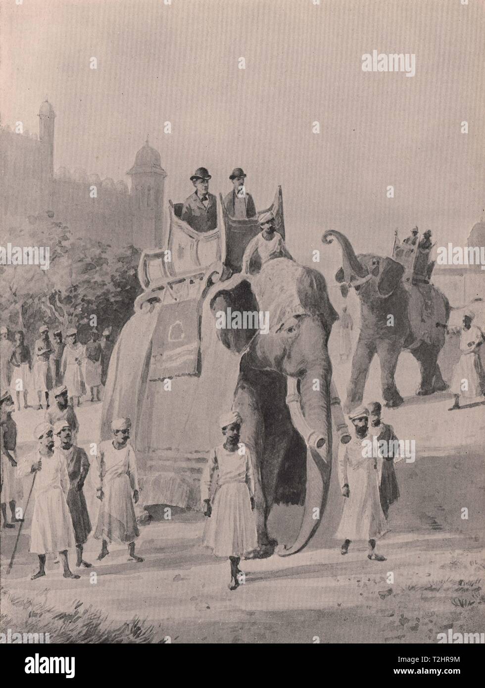 Talmage and His son on their way to Amber Stock Photo - Alamy