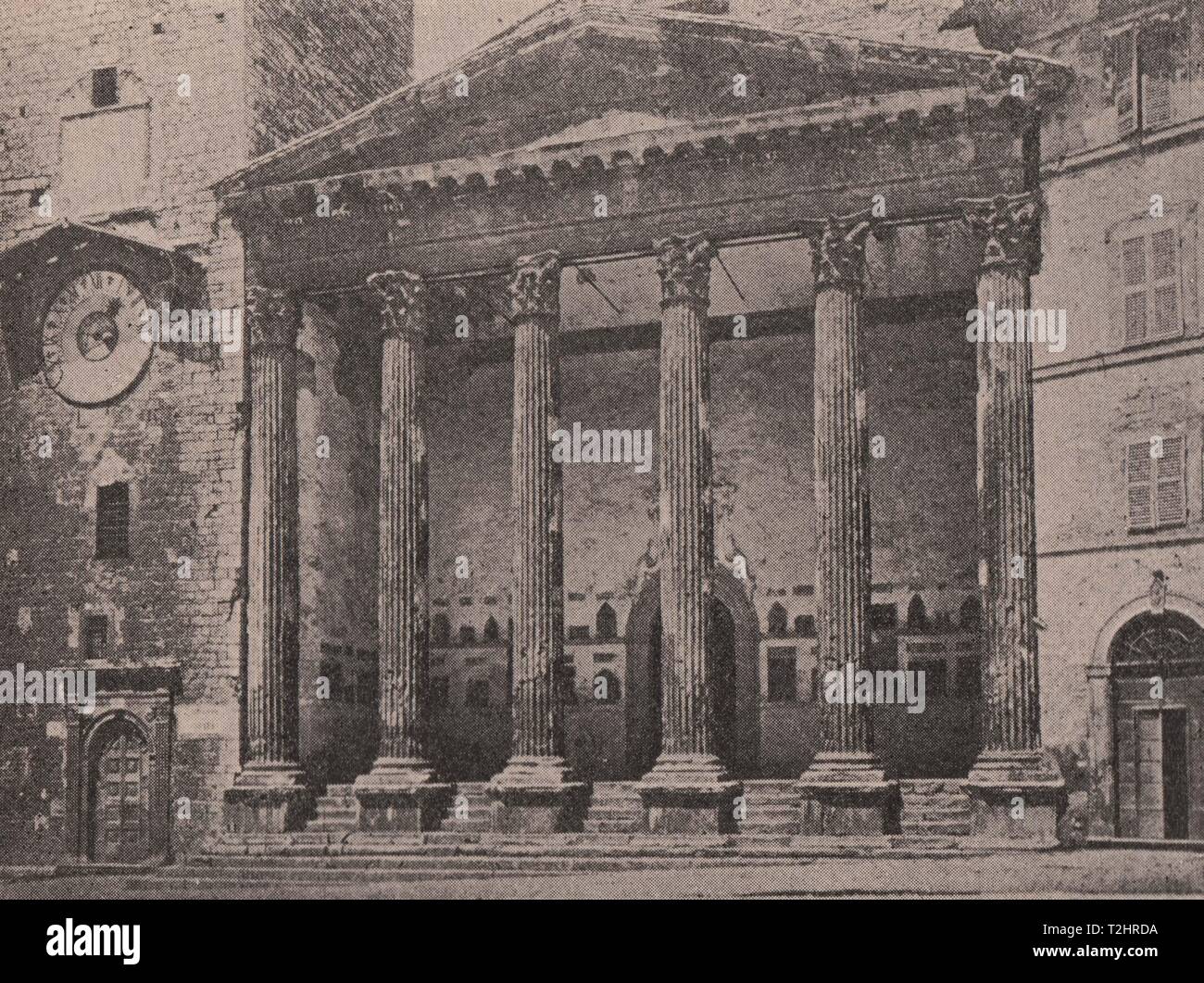 Temples of Minerva, Rome Stock Photo - Alamy