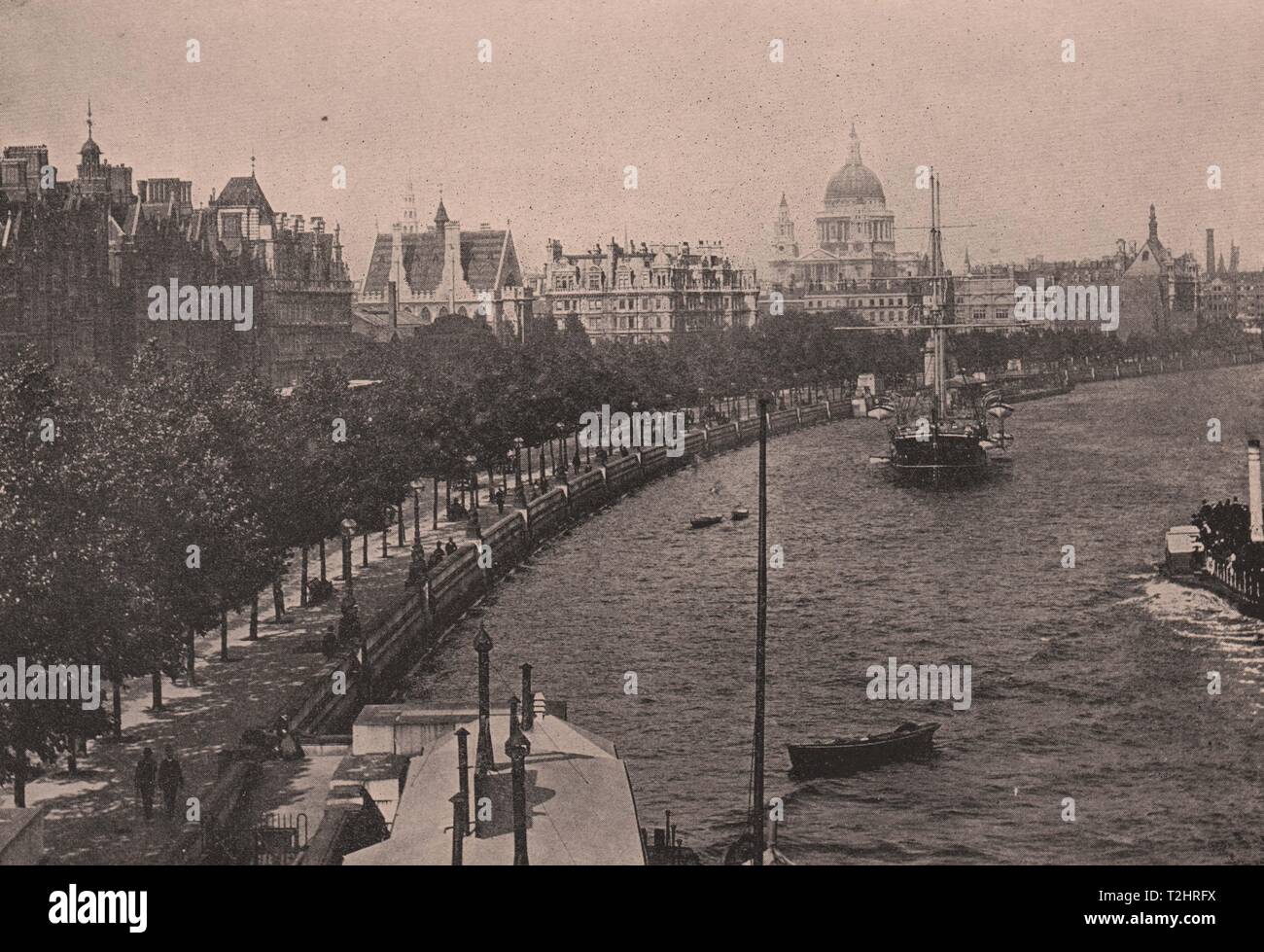 19th century london embankment hi-res stock photography and images - Alamy