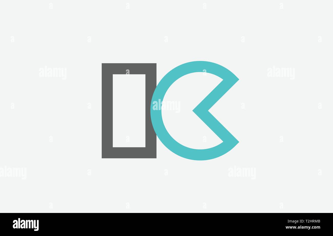 blue grey alphabet letter logo combination ic i c design suitable for a ...