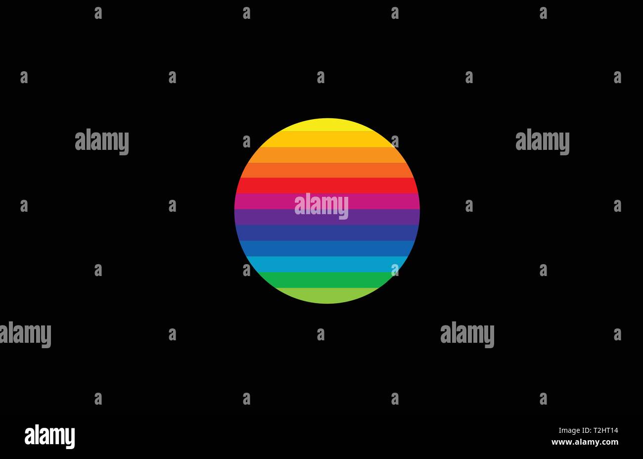 rainbow color colored colorful number 0 zero logo design suitable for a ...