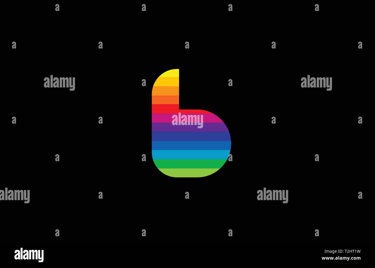 rainbow color colored colorful number 6 logo design suitable for a ...