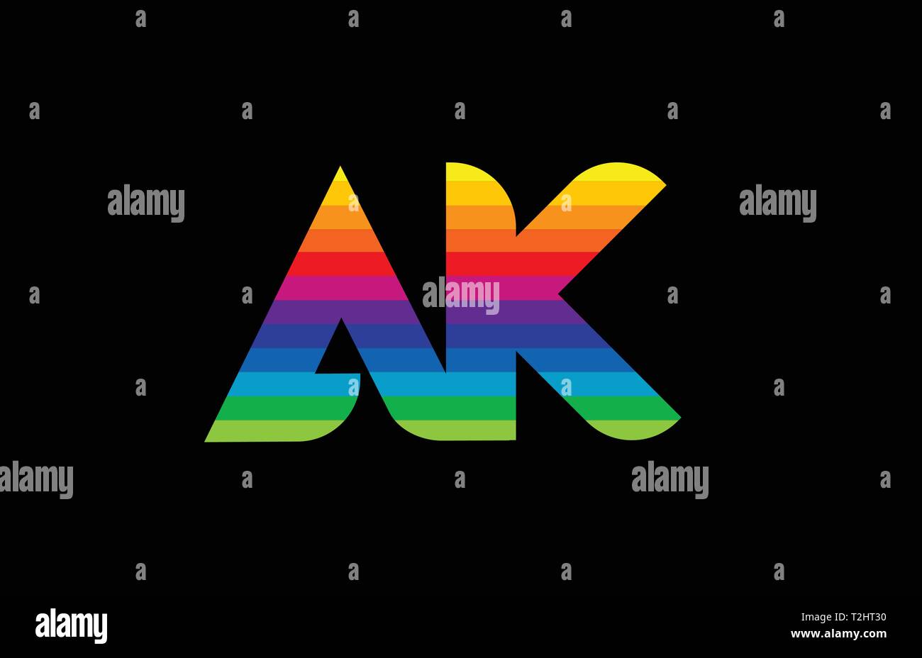 Ak logo blue Stock Vector Images - Alamy