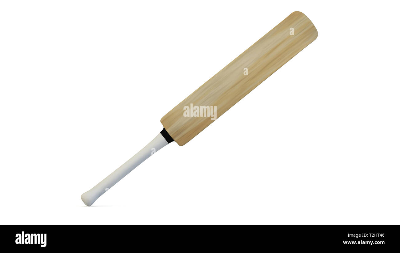 cricket racket 3d rendering isolated Stock Photo - Alamy