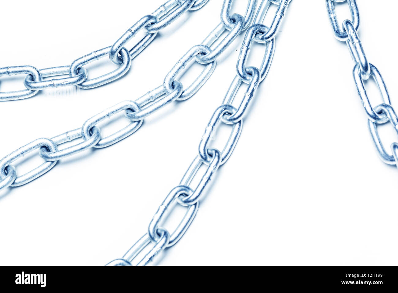 Detailed closeup lots of silver chains Stock Photo - Alamy