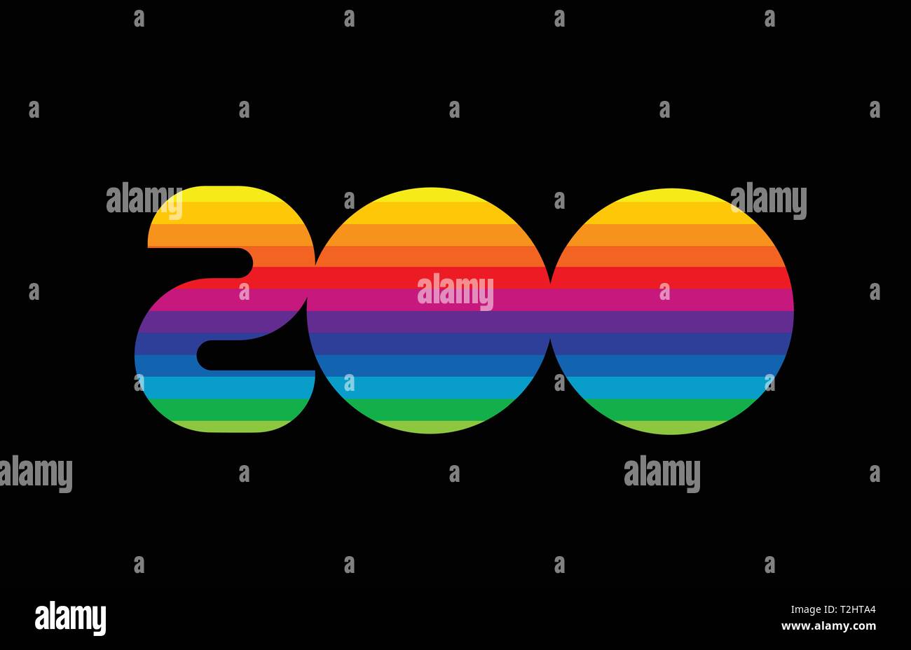 Number 200 Stock Vector Images - Alamy