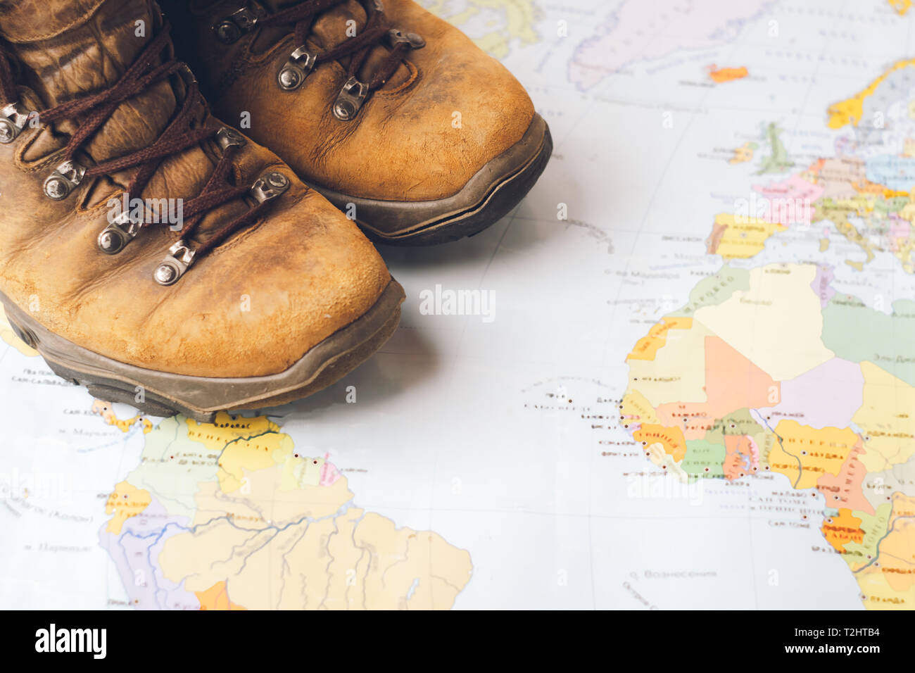 Worn out map hi-res stock photography and images - Alamy