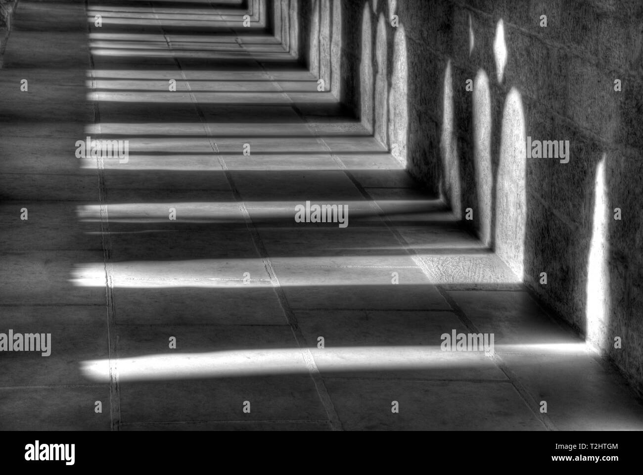 Cloister passage Black and White Stock Photos & Images - Alamy