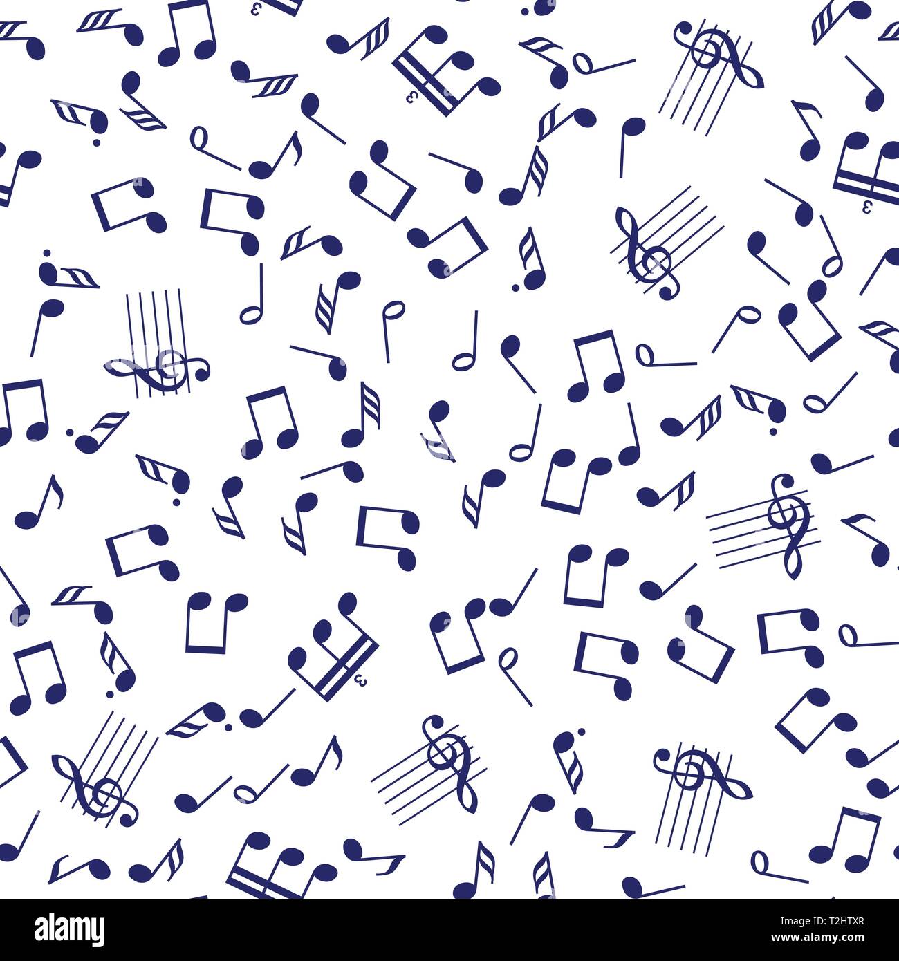 Seamless music notes symbols surface design pattern Stock Vector Image ...