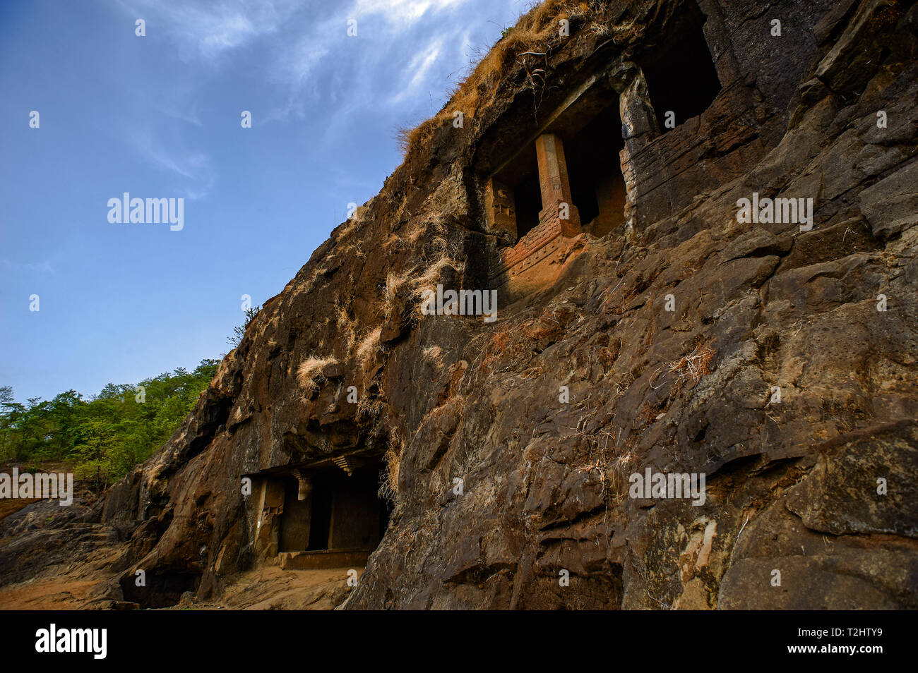 12-06-2009-Gandharpale Caves, also called Mahad caves has 30 Buddhist ...