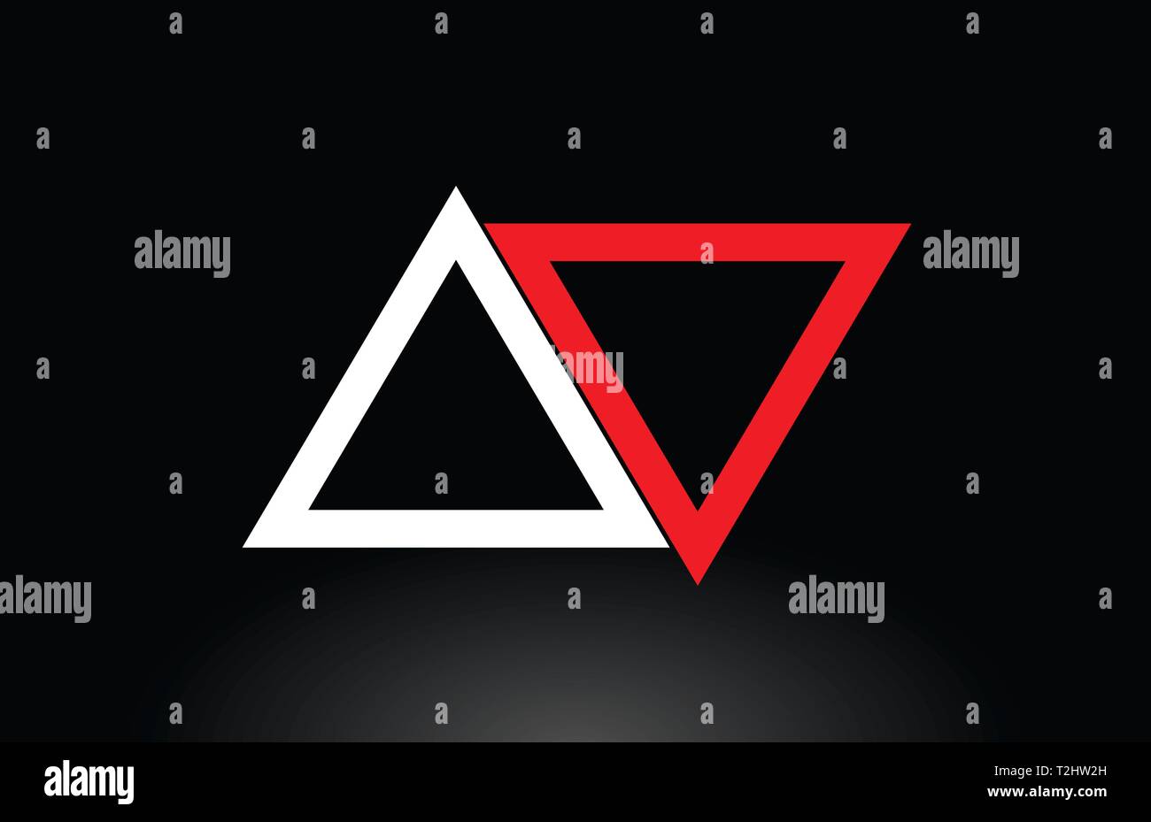 red white alphabet letter logo combination av a v design suitable for a ...