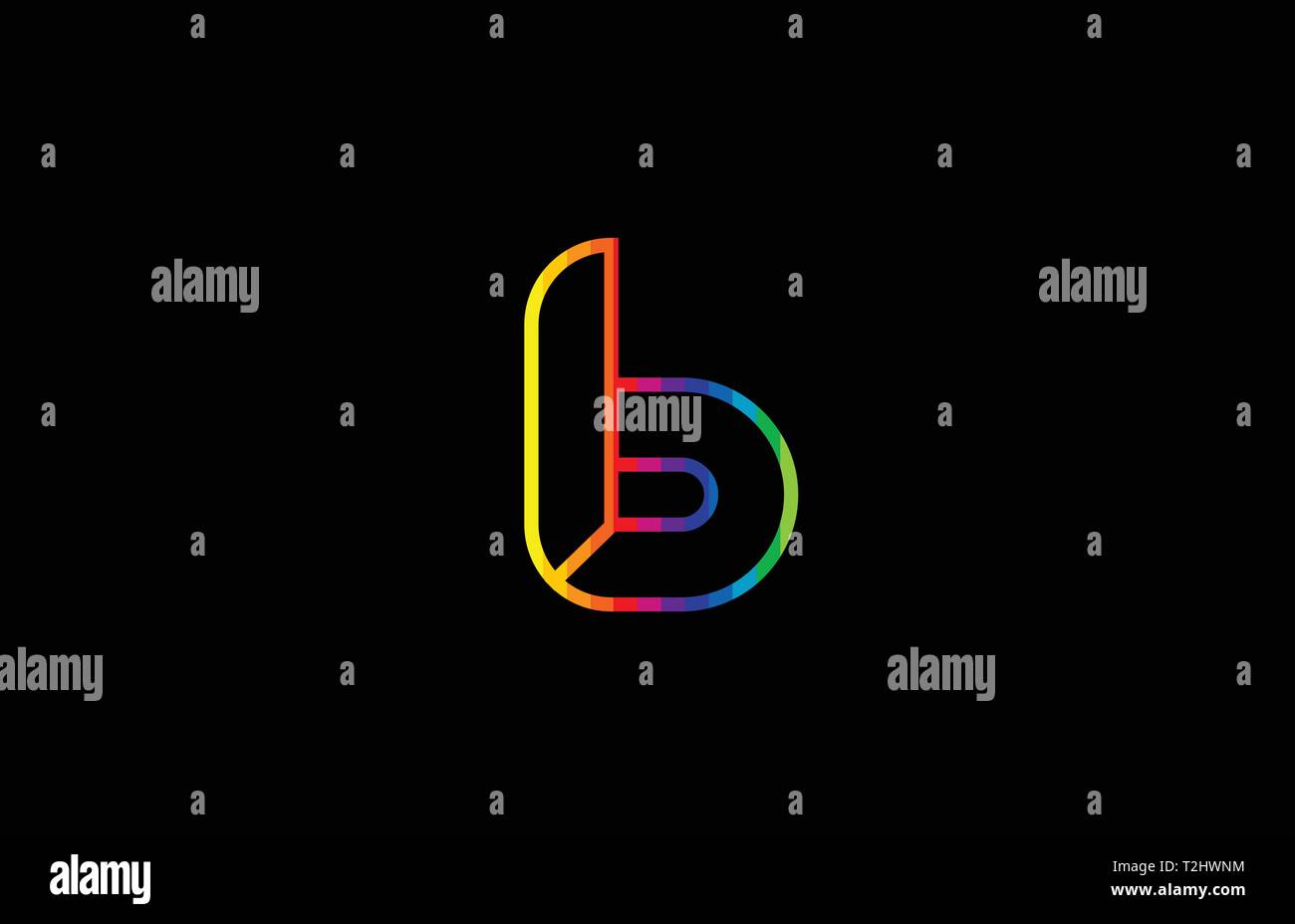 rainbow color colored colorful number 6 logo design suitable for a ...