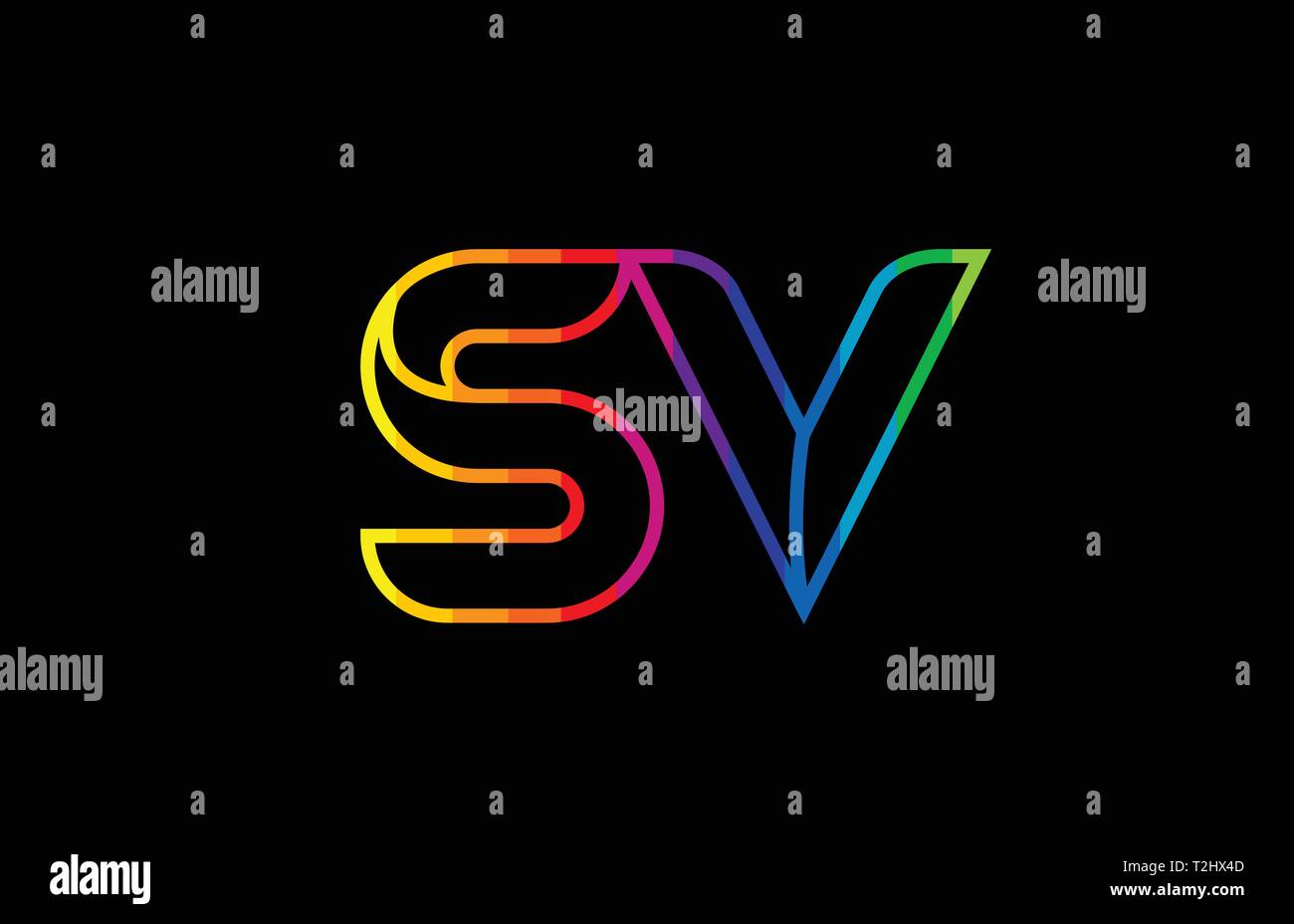 Spectrum v Stock Vector Images - Alamy
