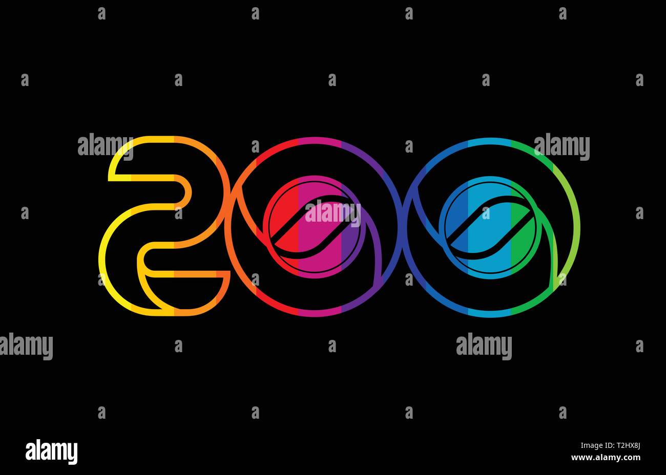 200 logo design Stock Vector Images - Alamy