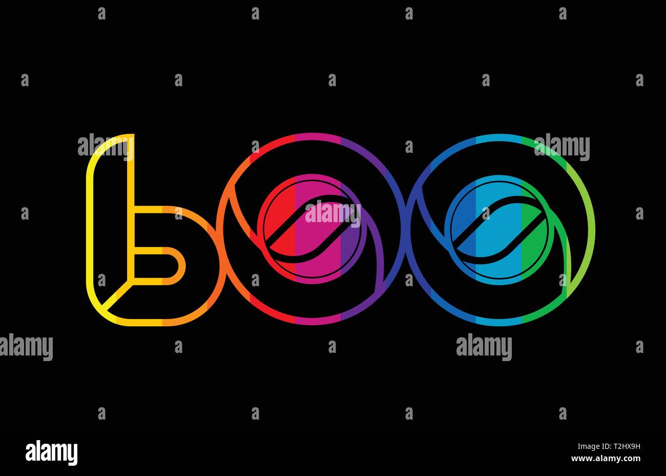 rainbow color colored colorful number 600 logo design suitable for a ...