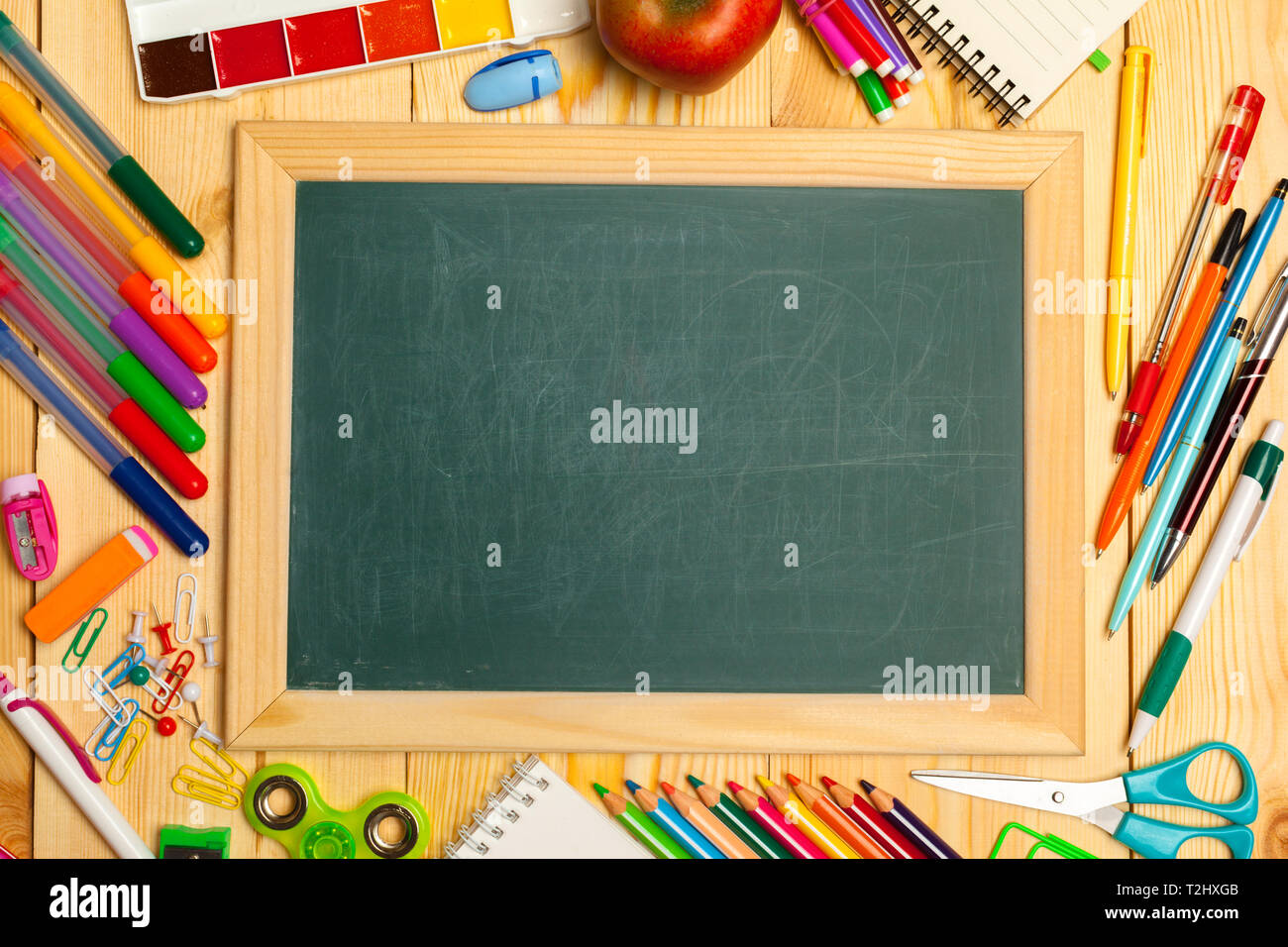 Different school supplies Stock Photo - Alamy