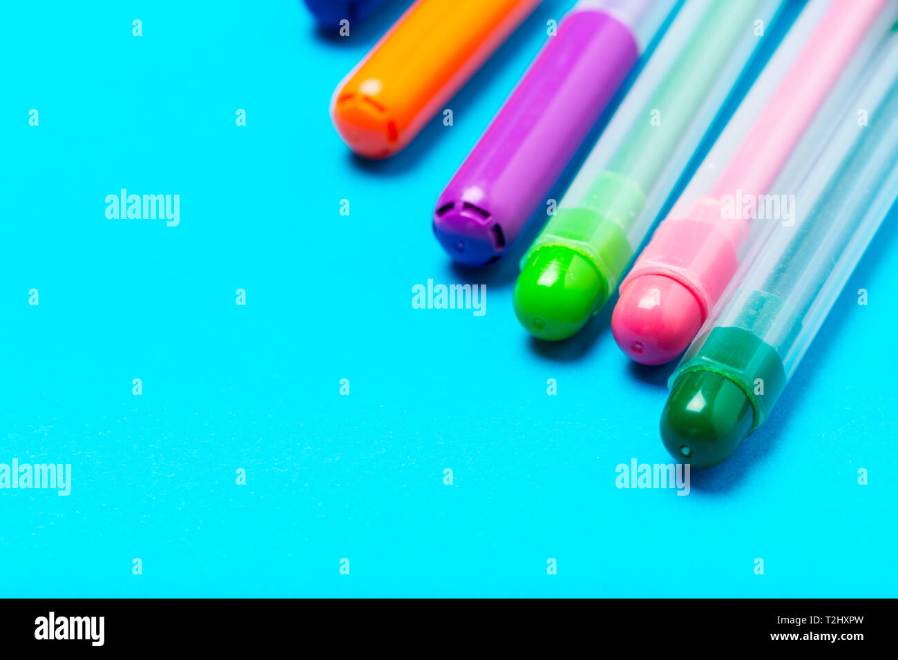 Colored marker pens Stock Photo - Alamy