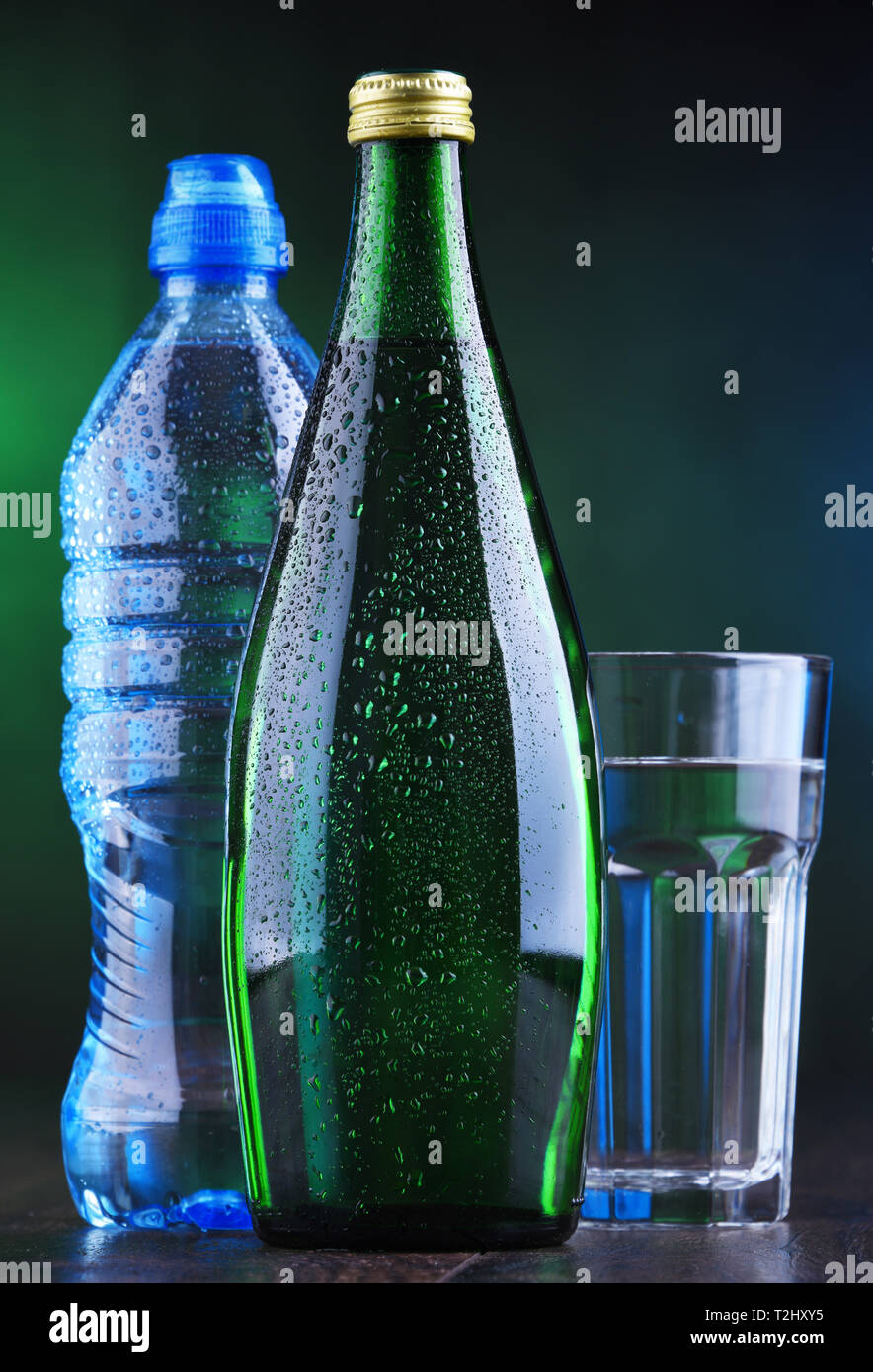 Different bottles plastic glass hi-res stock photography and images - Alamy