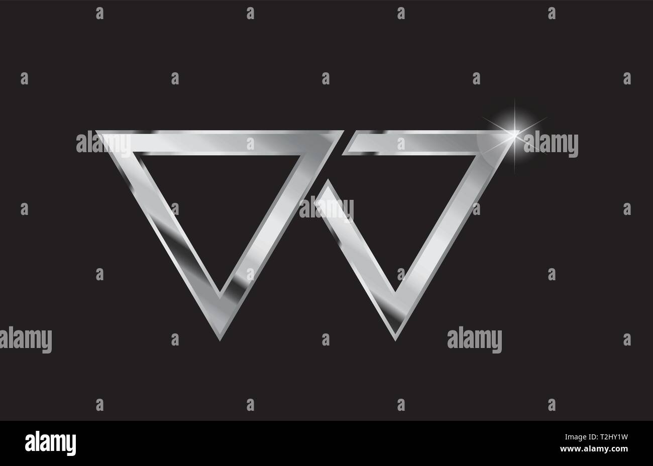 Silver v Stock Vector Images - Alamy