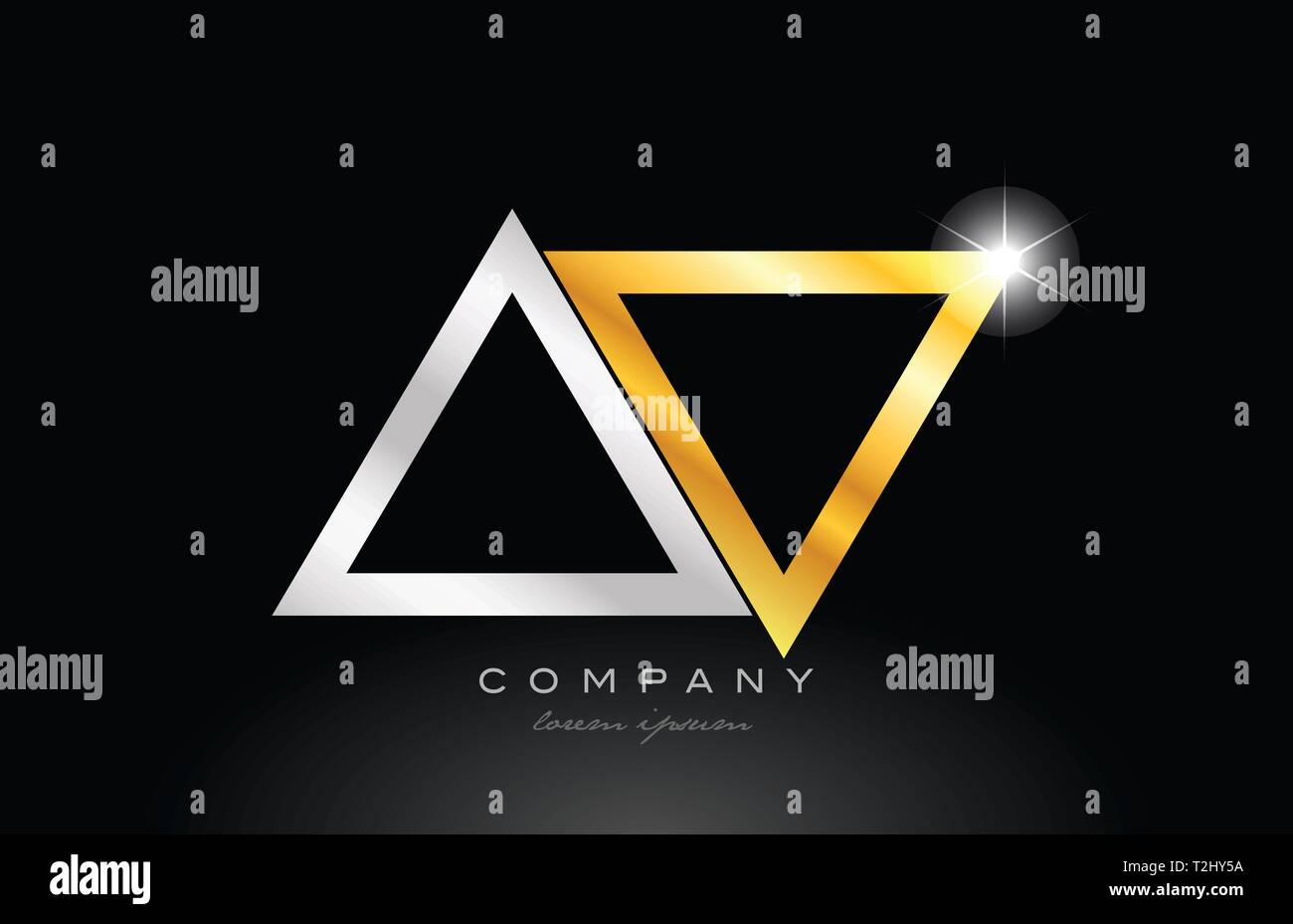 Logo av gold hi-res stock photography and images - Alamy