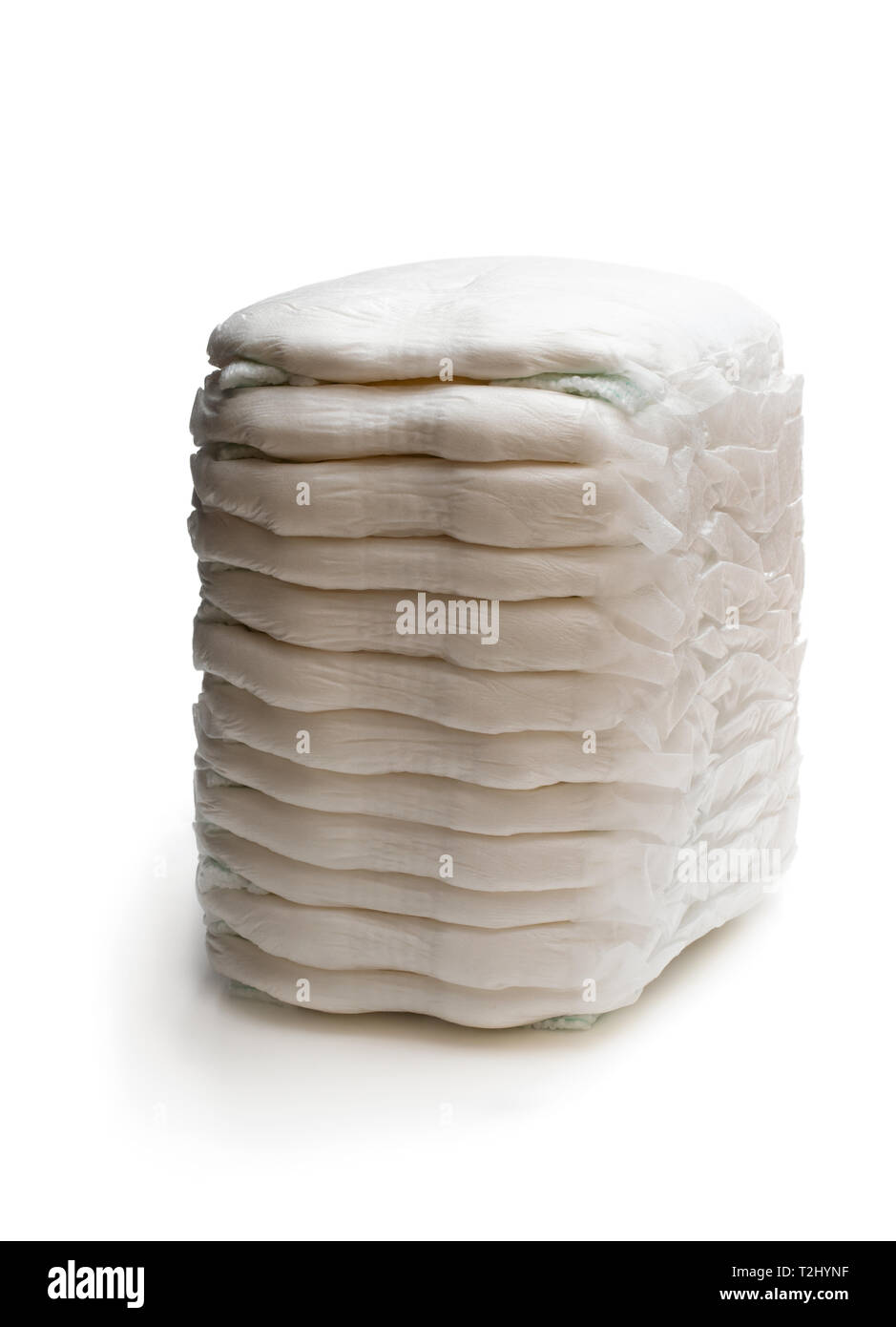 Stack diapers isolated on white hi-res stock photography and images - Alamy