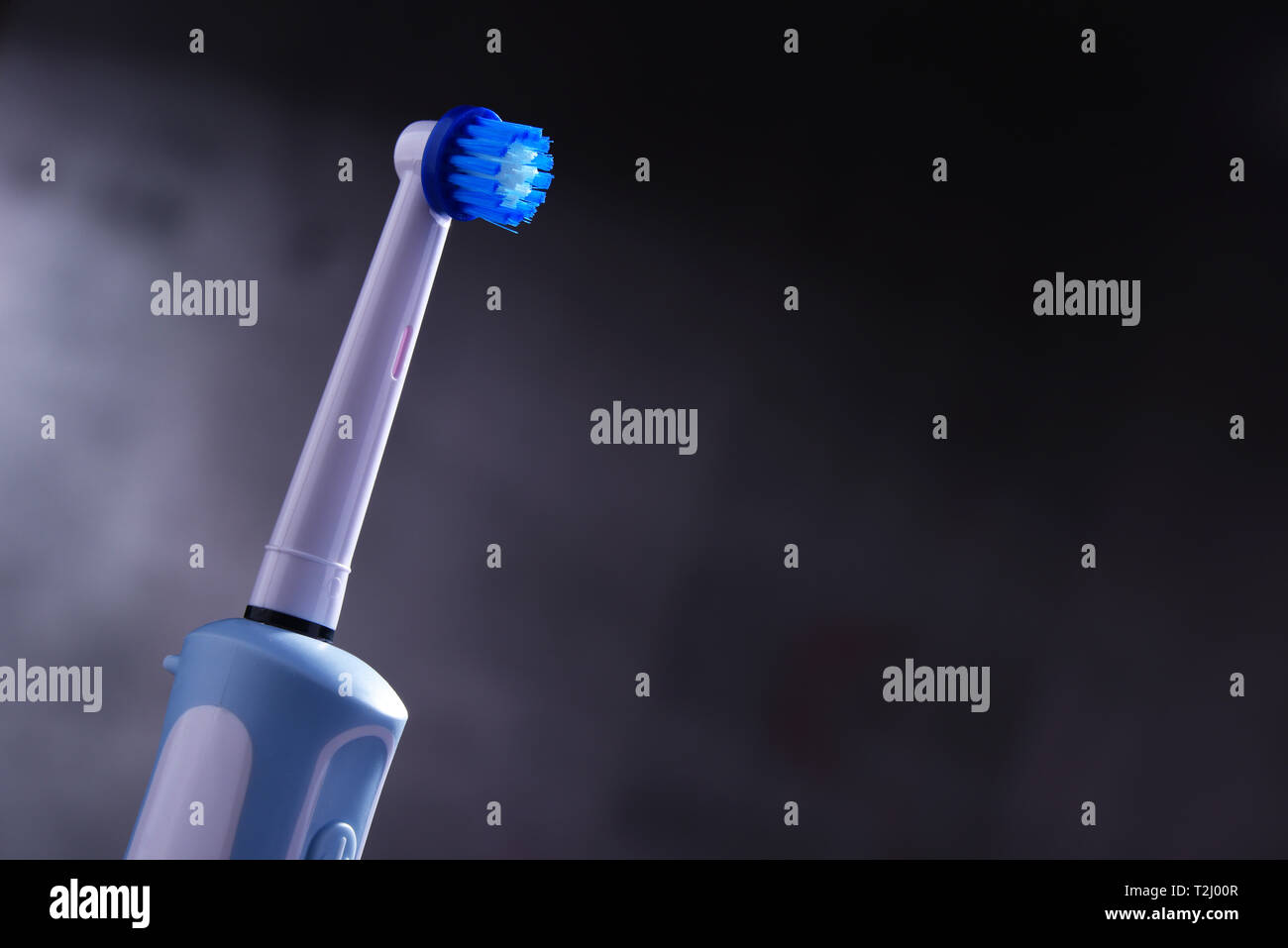 Modern electric toothbrush powered by rechargeable battery Stock Photo ...