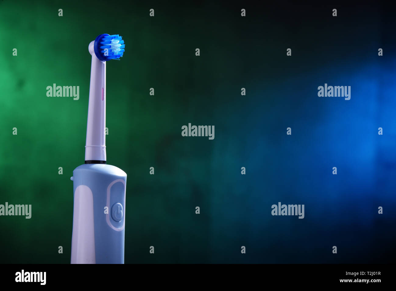 Modern electric toothbrush powered by rechargeable battery Stock Photo ...