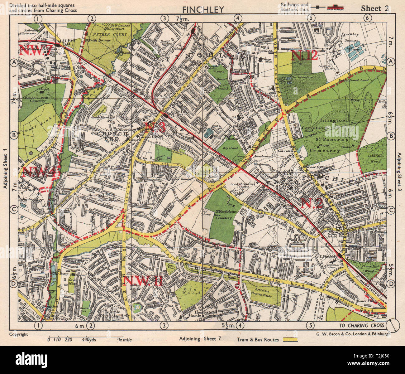 Hampstead garden map hi-res stock photography and images - Alamy