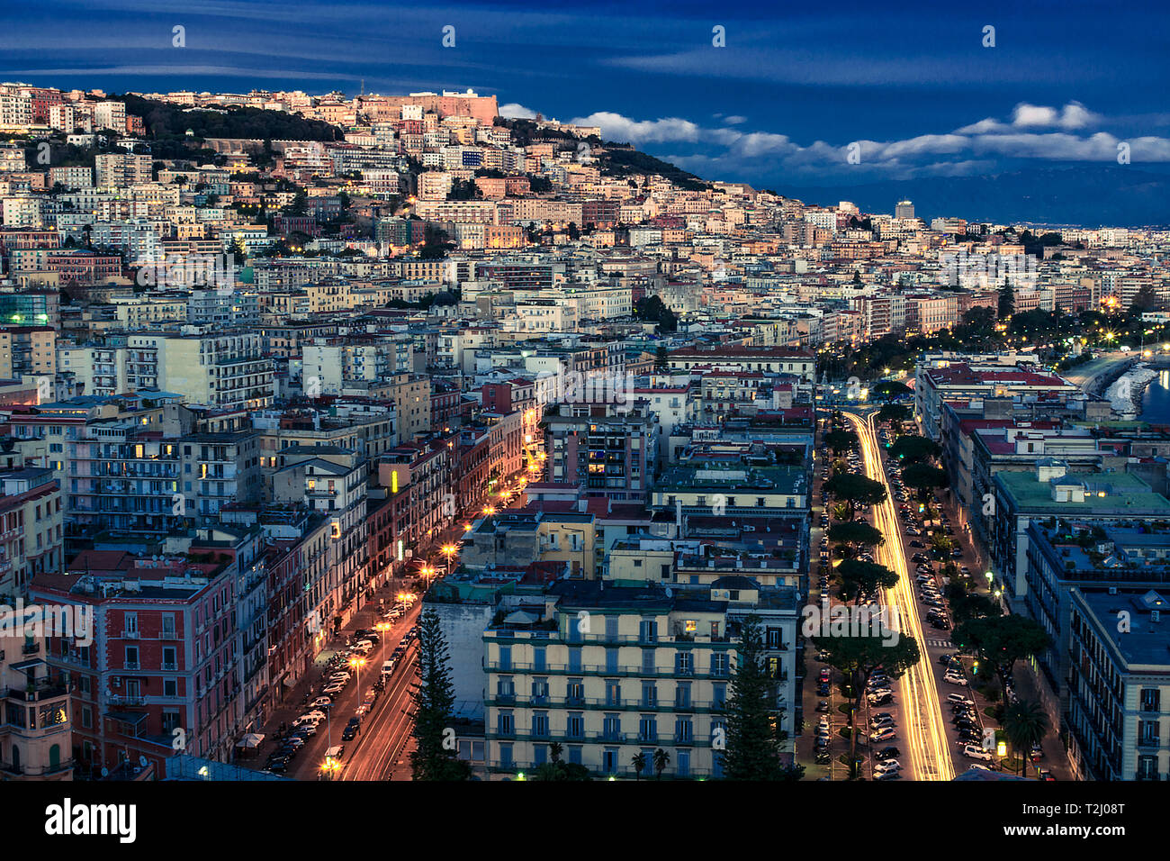Naples night view hi-res stock photography and images - Alamy
