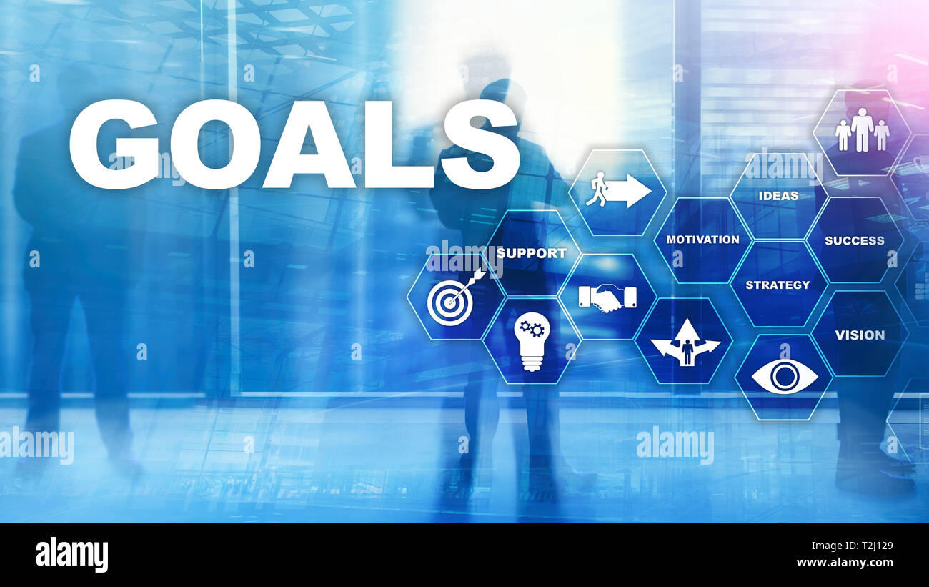 Target Goals Expectations Achievement Graphic Concept. Business ...