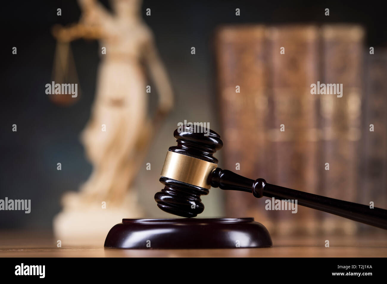 Law theme, mallet of judge, wooden gavel Stock Photo - Alamy