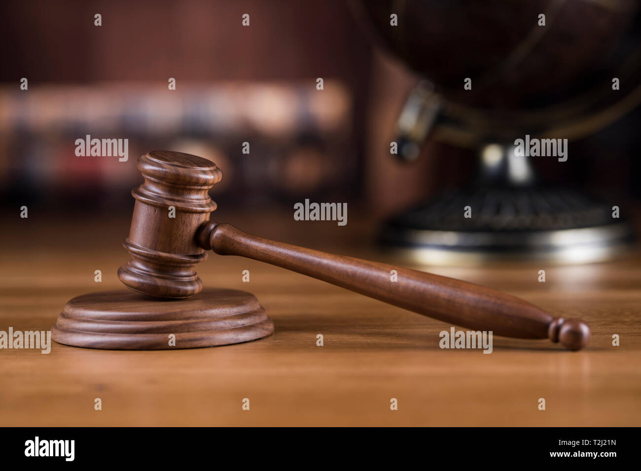 Law theme, mallet of judge, wooden gavel Stock Photo - Alamy